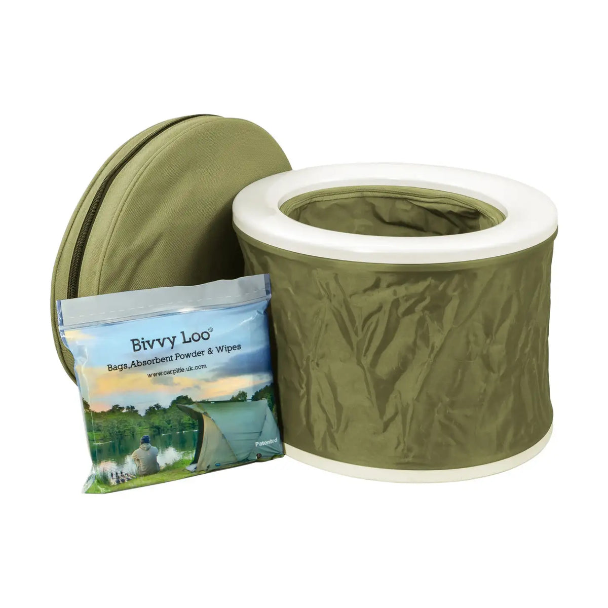 Toilettes sèches de camping - pliables et compactes (Vert) / Bivvy Loo ...